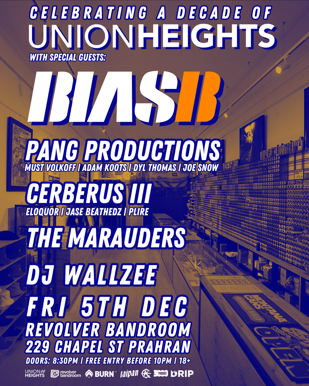 CELEBRATING A DECADE OF UNION HEIGHTS - FRI 5TH DEC - REVOLVER BANDROOM ...